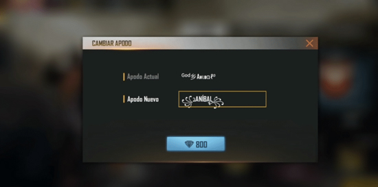 Cómo crear nombres para Free Fire